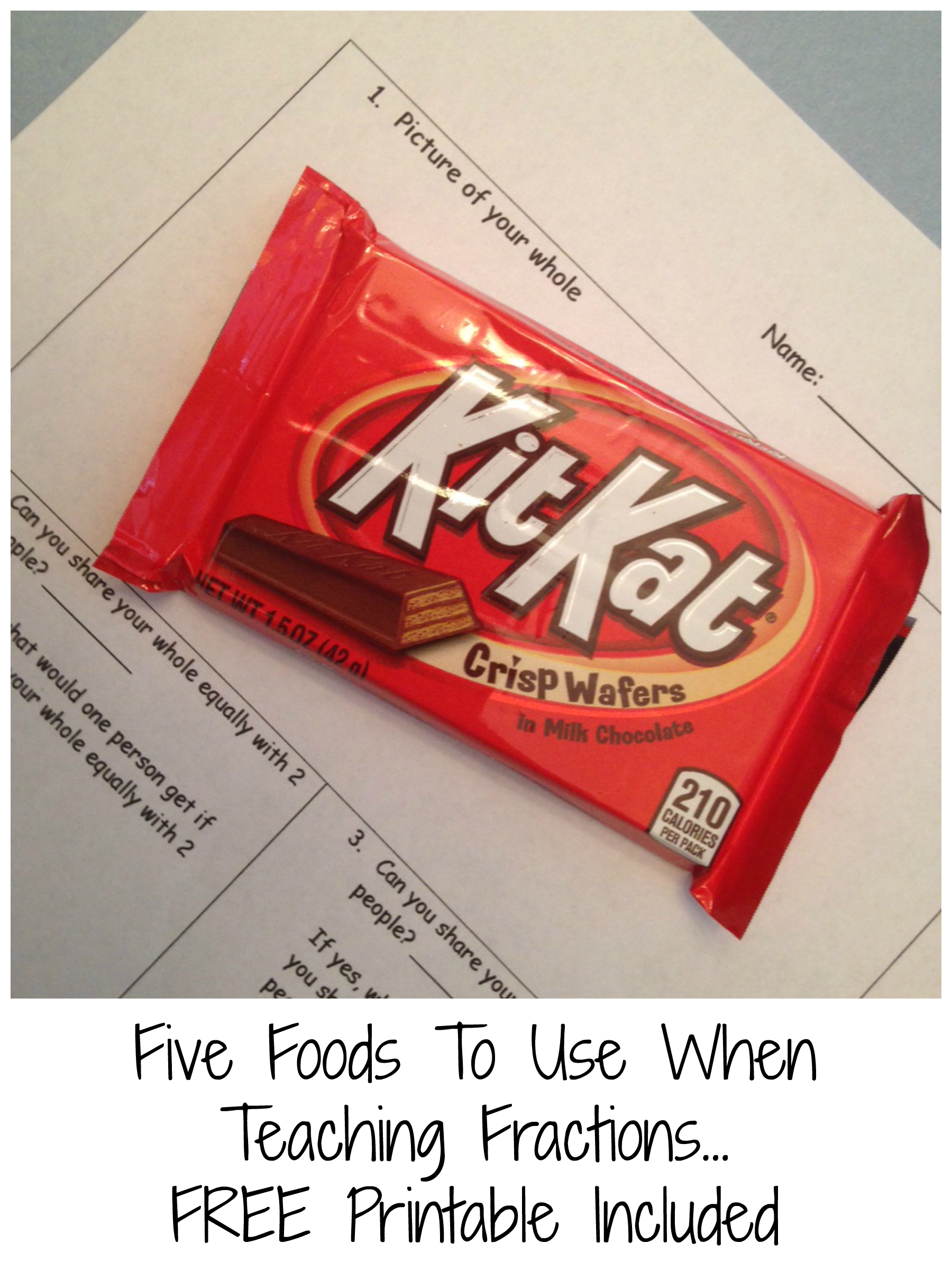 Five Foods To Teach Fractions Five Foods To Teach Fractions