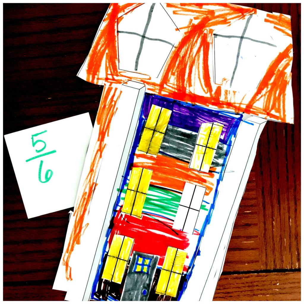 Fraction Craft | Inspired by Full House Book | Free Printable