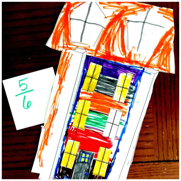 Fraction Craft | Inspired by Full House Book | Free Printable