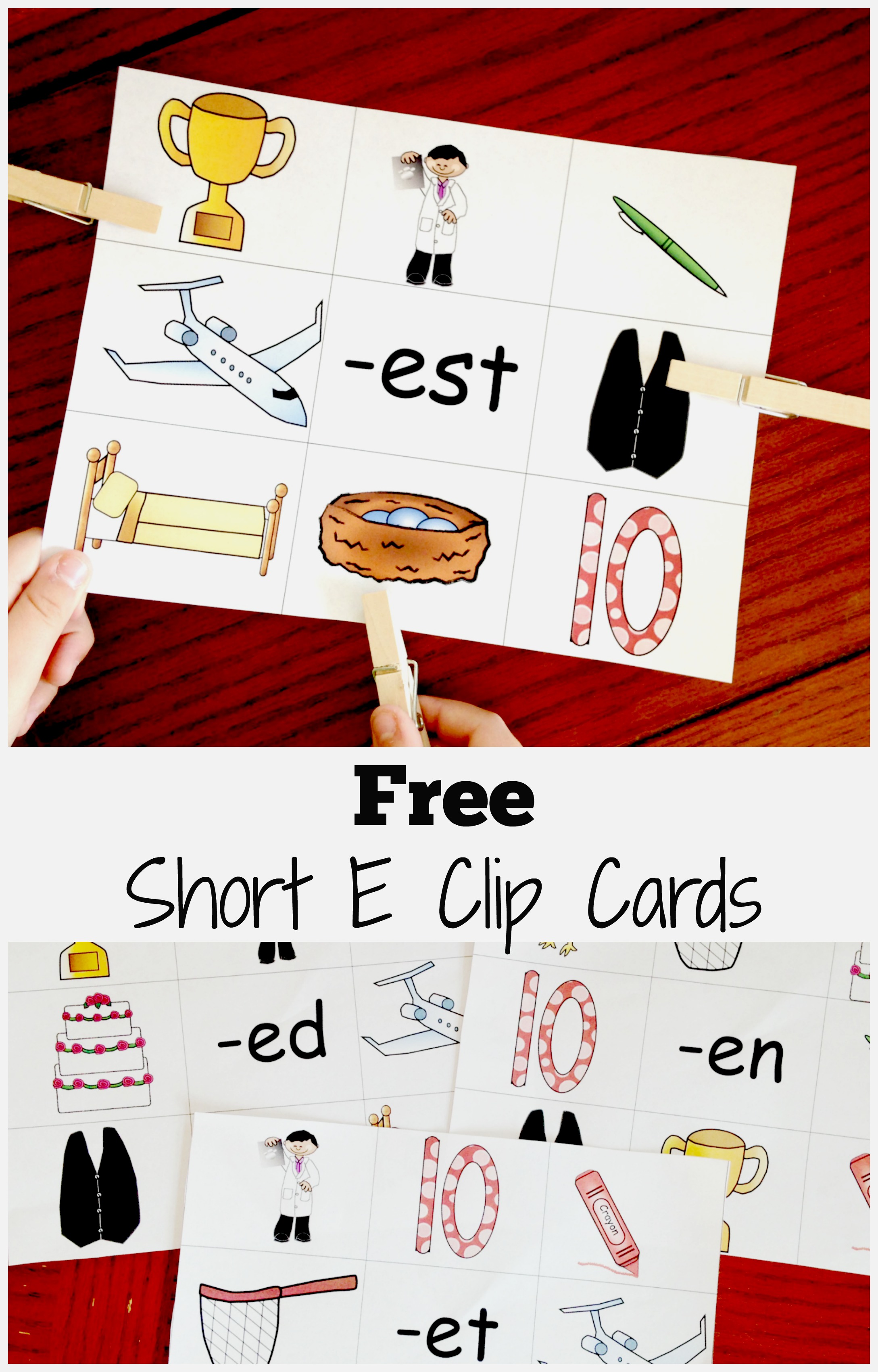 Short E Words | 3 Fun Activities to Practice -ed, -est, -et, and -en ...
