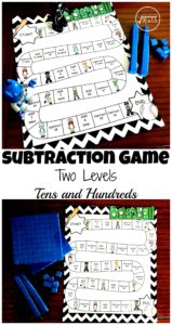 Subtraction Regrouping Game | Free Printable | K-2 Grades