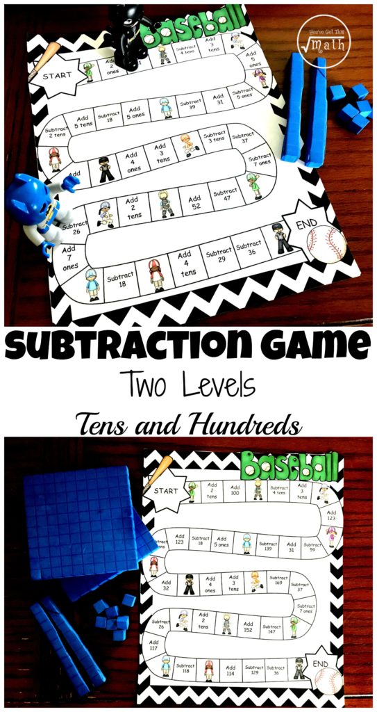 Subtraction Regrouping Game | Free Printable | K-2 Grades