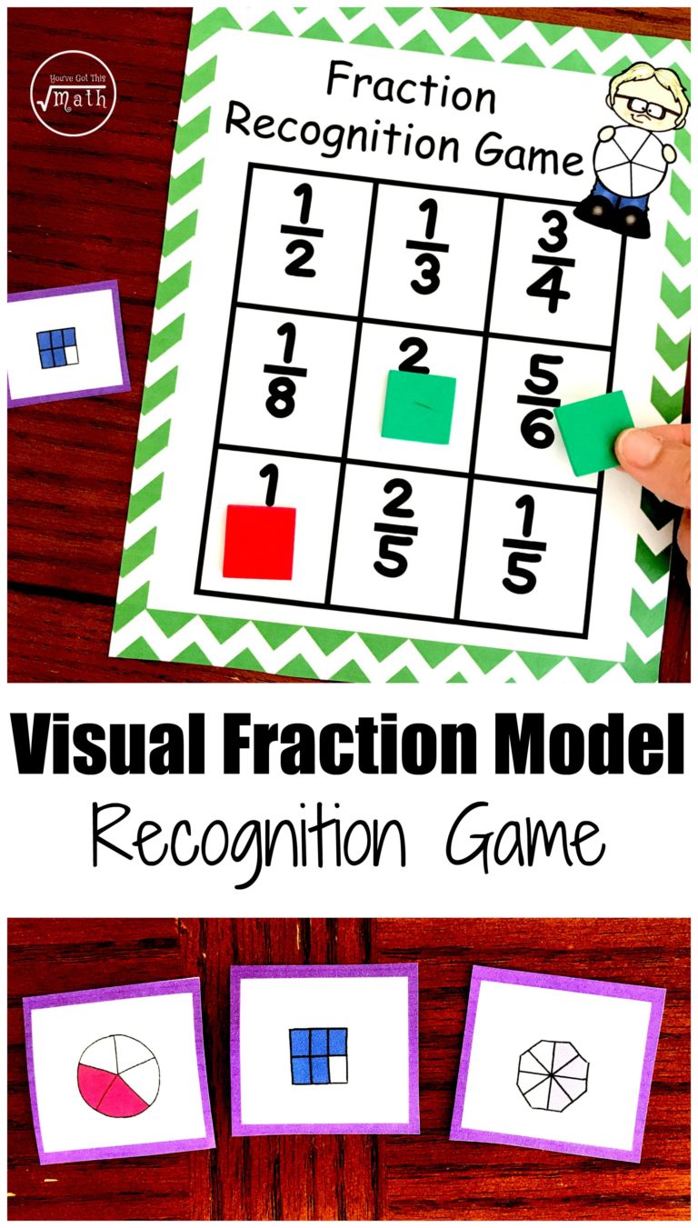 Visual Fraction Model Game | Free Printable