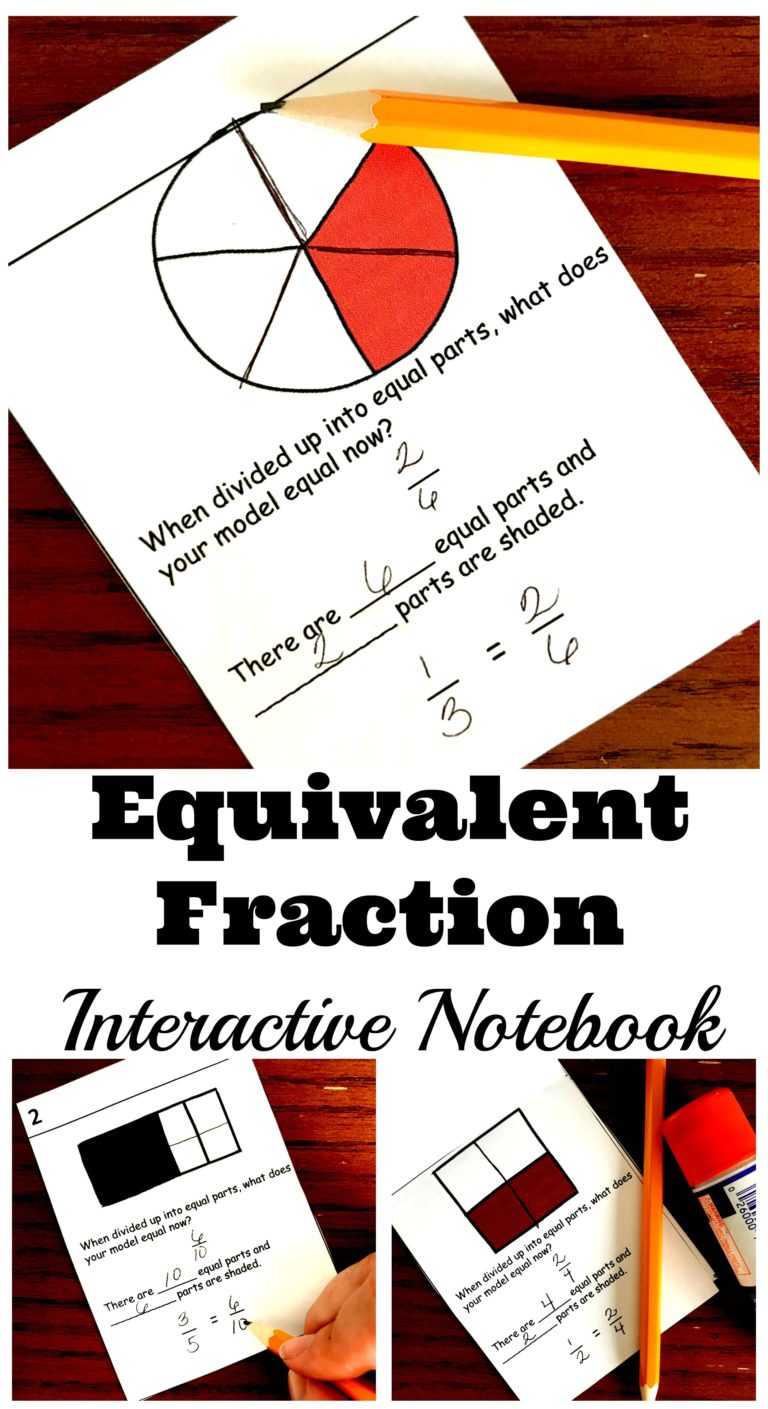 Equivalent Fractions Interactive Notebook | Free Printable