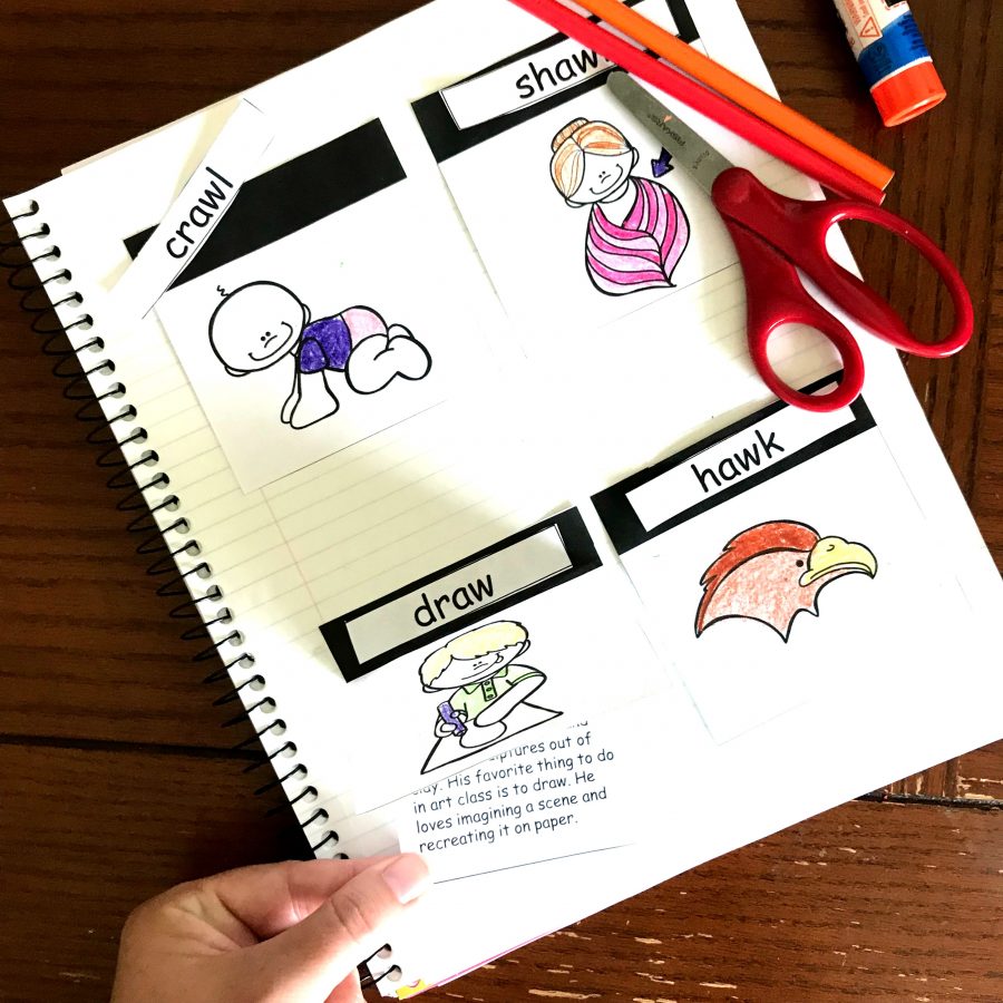 AU AW Worksheets | Diphthongs | Free Printable