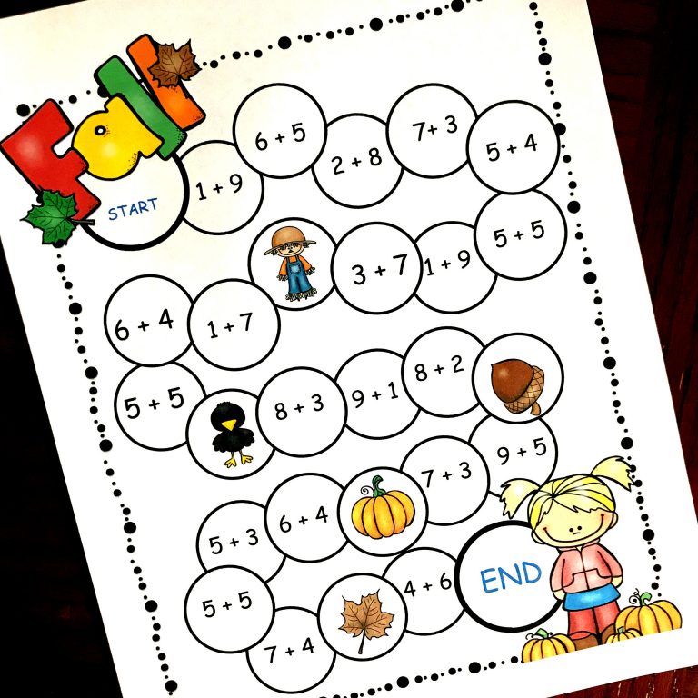6 Fun Ways to Make 10 | Practice Addition | Fall Theme