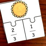 Fun Adding Fractions Game | Fraction Pie Puzzles | Free Printable