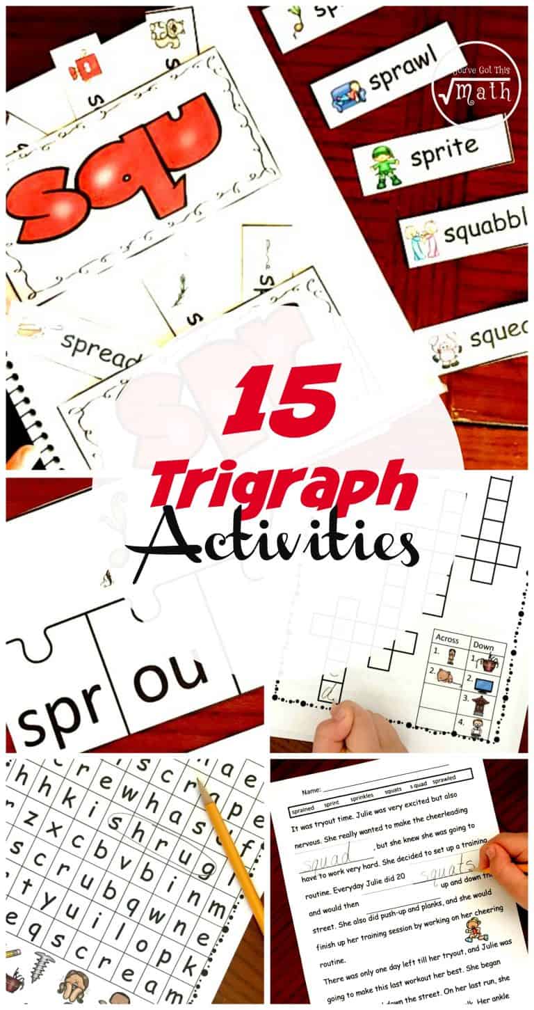 Trigraphs | 15 Hands-On Trigraph Activities | Consonant Clusters