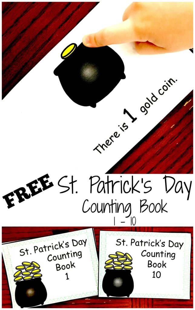 FREE Saint Patrick's Day Counting Books for Preschool Children
