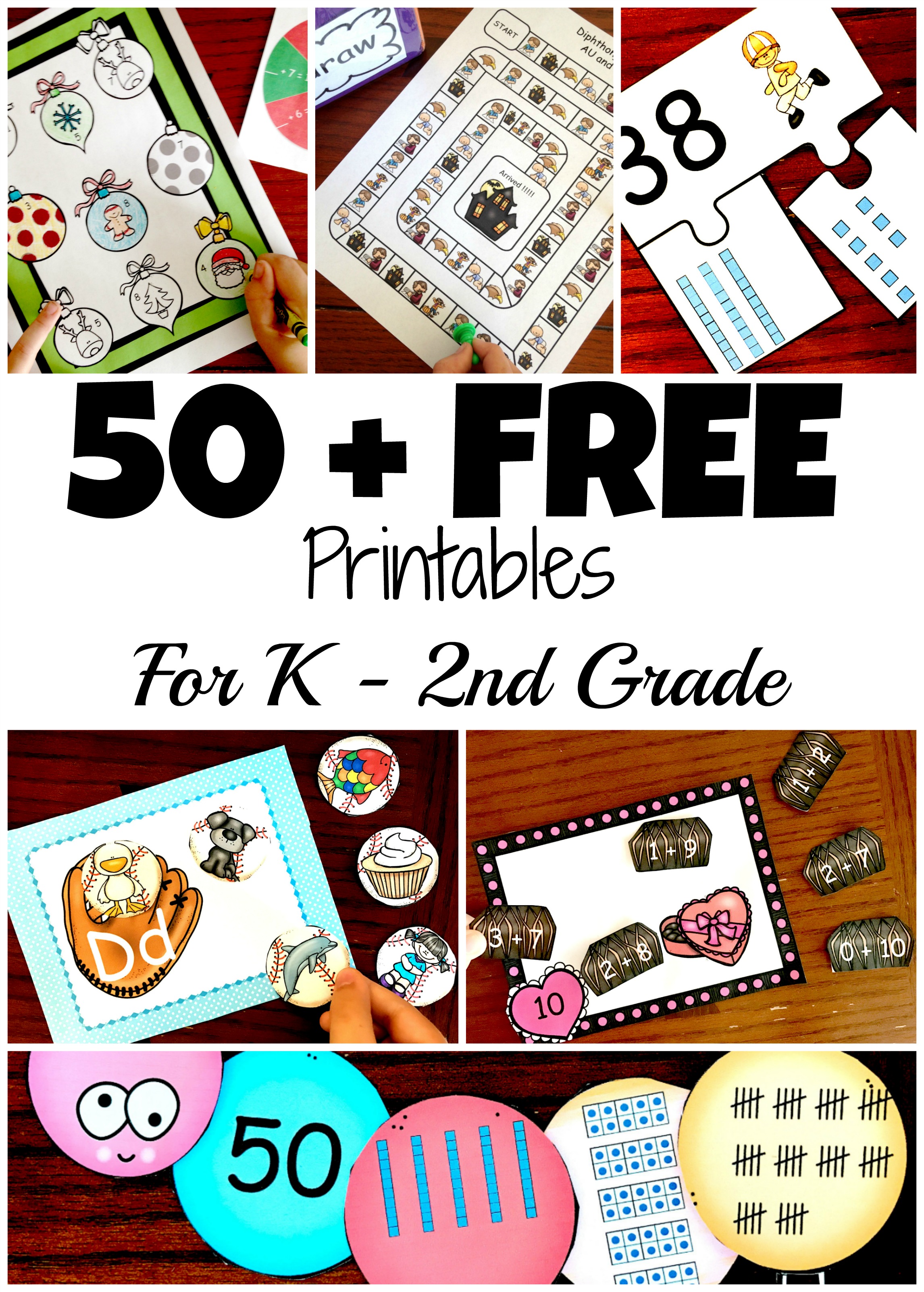 Free Printables for K - 2