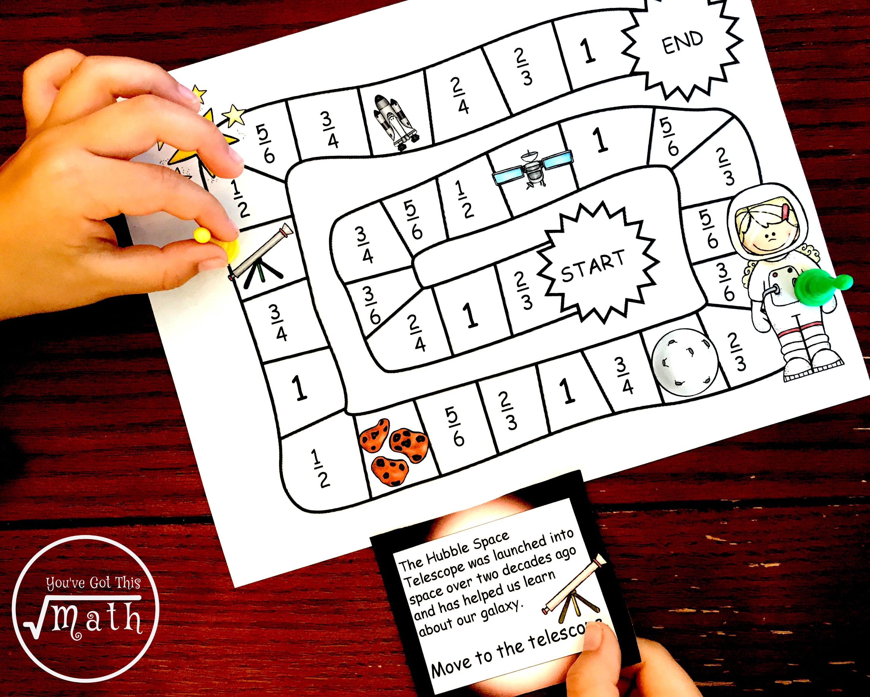 Grab Free Adding Fractions Activity With A Fun Space Theme