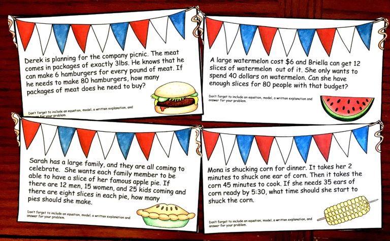 FREE Challenging Christmas Multiplication and Division Word Problems