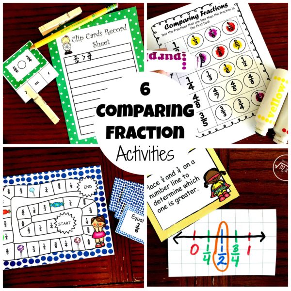 FREE Hands-On Comparing Fractions Activity Using A Number Line