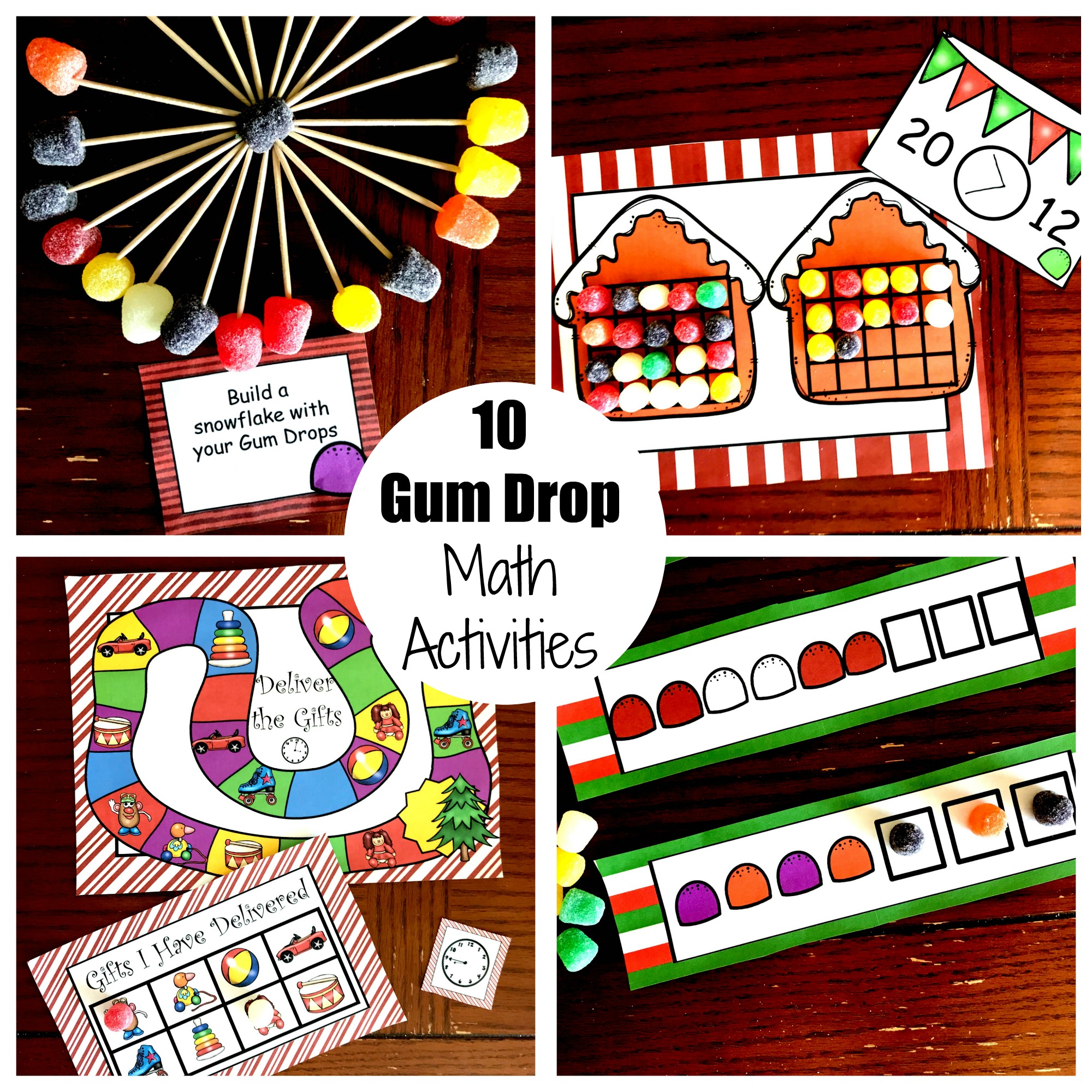 Build 8 Gum Drop Structures with This Free Christmas STEM Printable