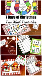 Seven Days of Free Christmas Math Printables For K - 5th Grade
