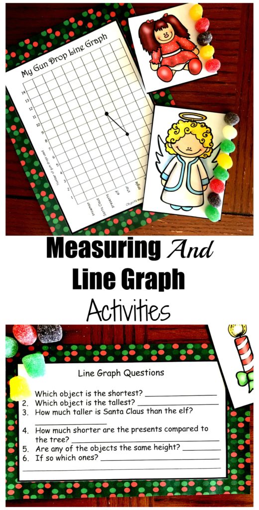 Here's A Christmas Measuring and Line Graph Activity