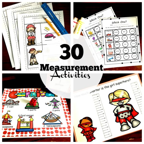 Four Measurement Tools Worksheets to Practice Choosing Appropriate ...
