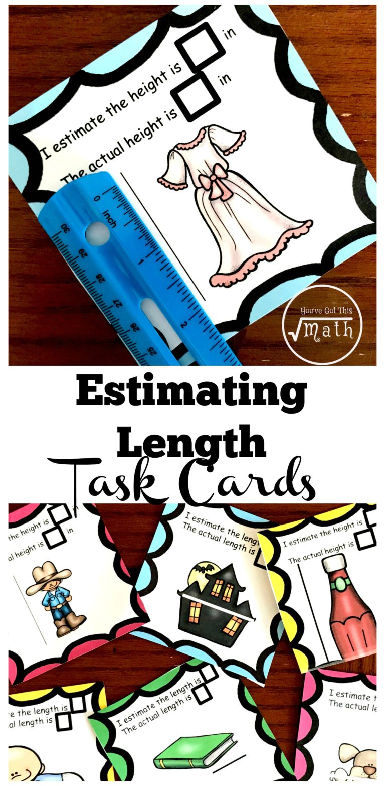 Grab your FREE Estimating Length Worksheets For CM and Inches