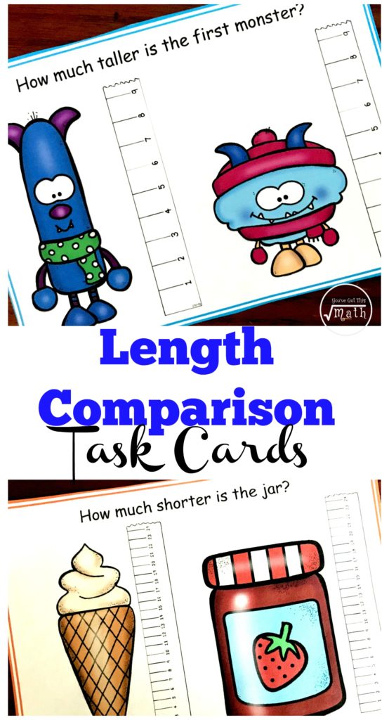 15 Task Cards To Help Students Practice Length Comparison