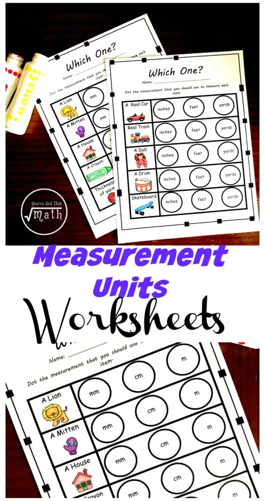 Four Measurement Tools Worksheets to Practice Choosing Appropriate ...