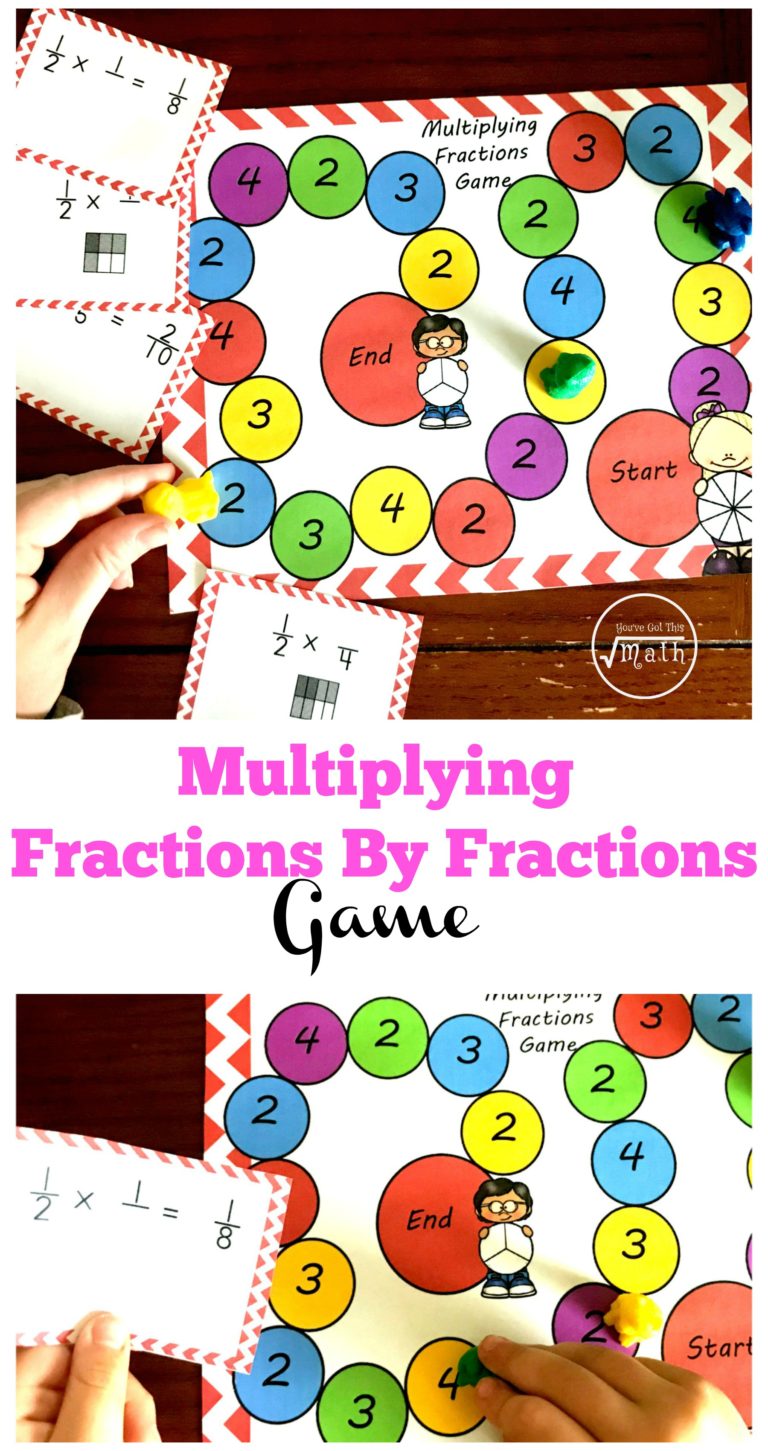 Free Printable Fraction Game For Multiplying Fractions
