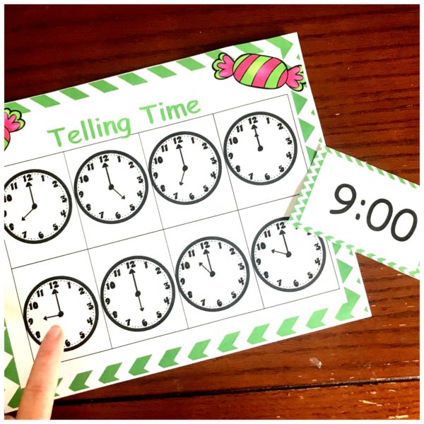 FREE Bingo Game To Practice Telling Time For Kids