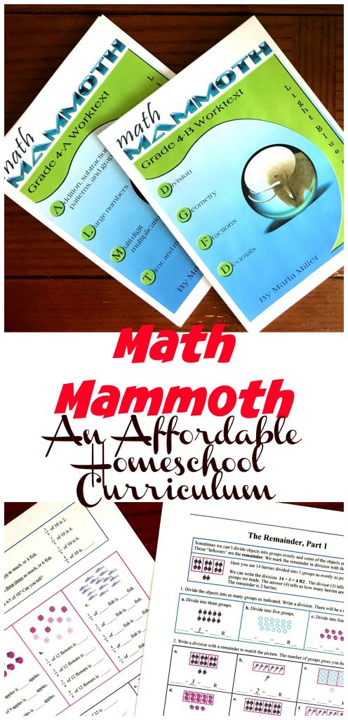Math Mammoth: An Affordable Homeschool Math Program