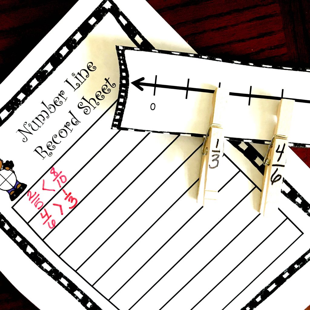 FREE Delicious Comparing Fractions on a Number Line Activity