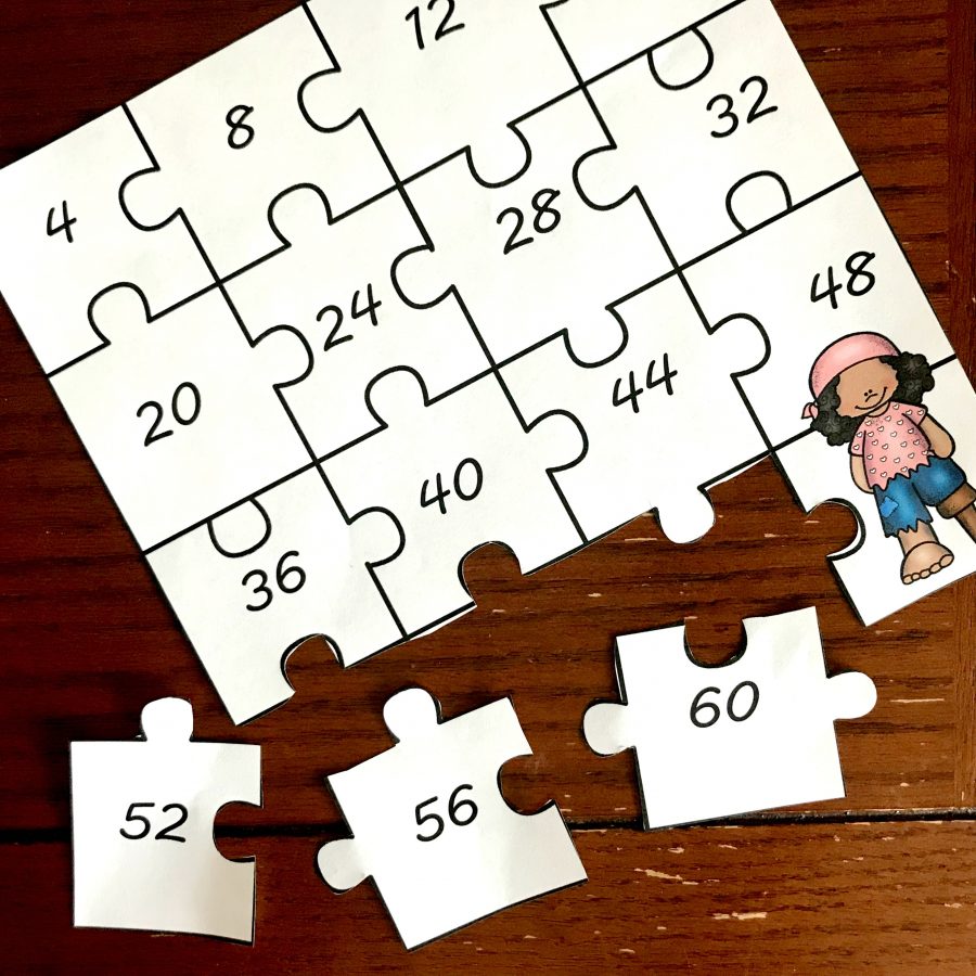 15 Skip Counting Puzzles To Build Schema For Multiplication Facts