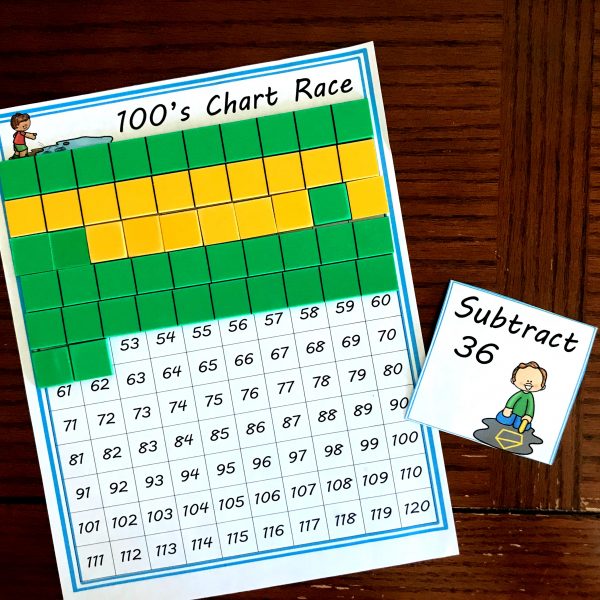 One Easy Game To Practice Adding Tens On A Hundred Chart