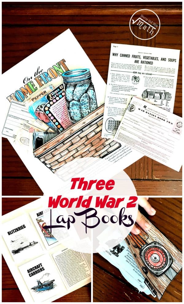 3 Interesting World War 2 Lap Books for Upper Elementary