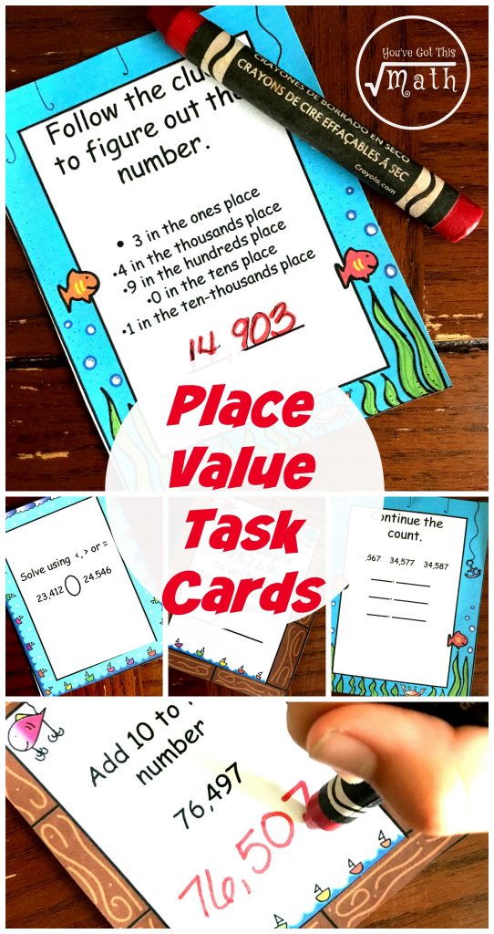 16 FREE Place Value For Large Numbers Task Cards