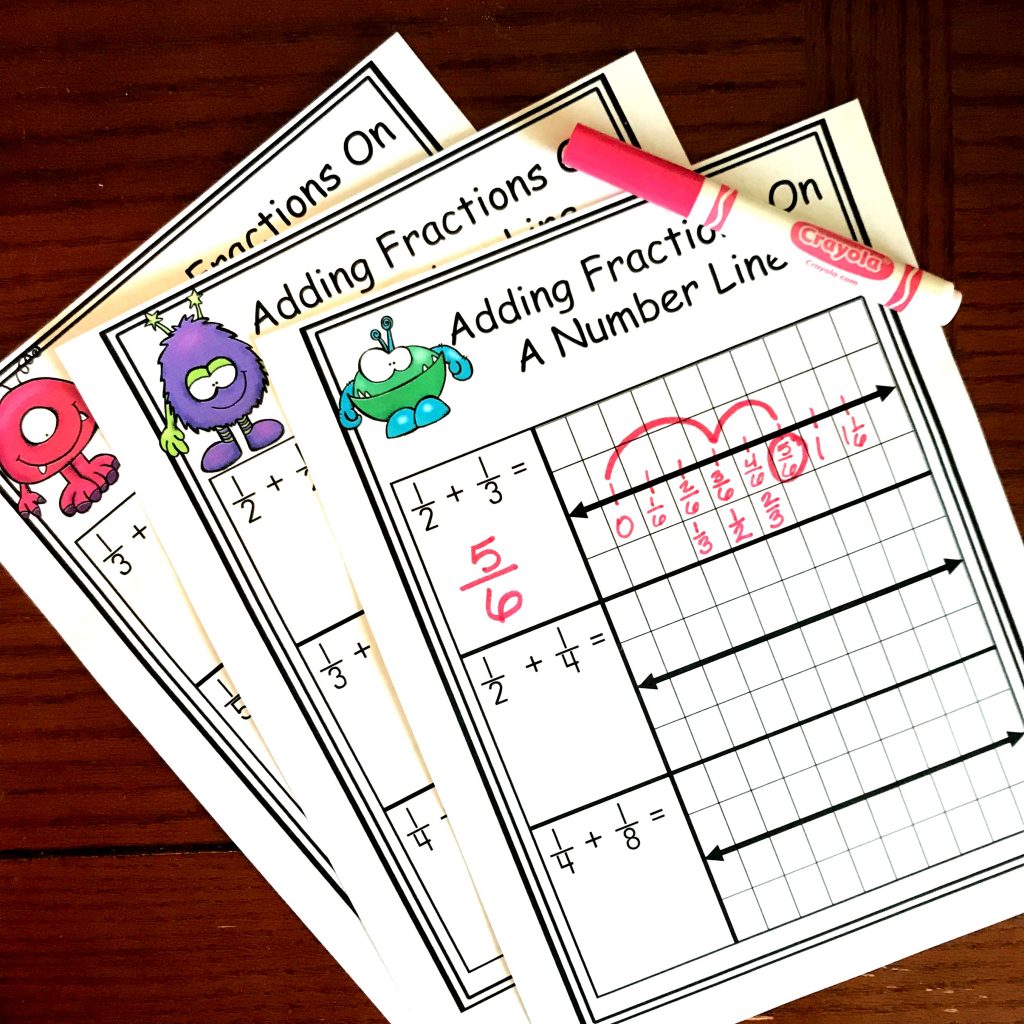 Adding With Unlike Denominators Worksheet