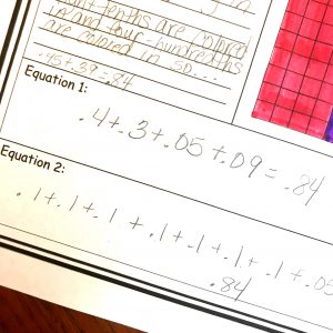 FREE Decimal Addition and Subtraction Worksheets Using Models