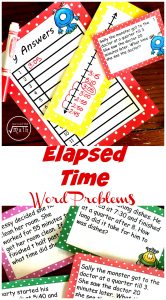 12 FREE Monster Themed Elapsed Time Word Problems