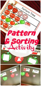 Preschool Pattern Activity | Apple Theme | Free Printable