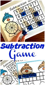 Subtraction Games | Printable | No-Prep | Free | Christmas Theme