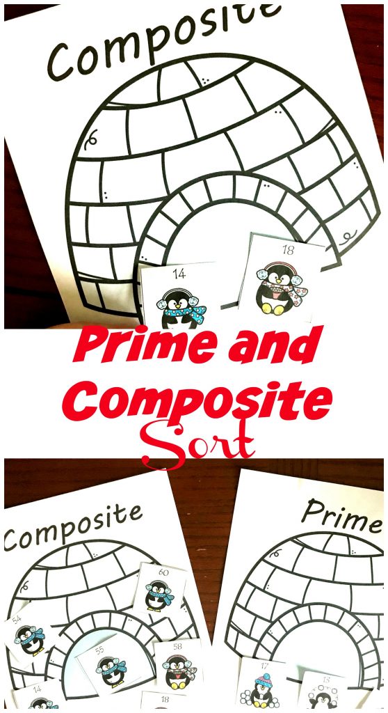 FREE Composite and Prime Numbers Activity wtih a Winter Theme