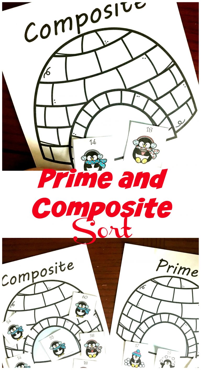 FREE Composite and Prime Numbers Activity wtih a Winter Theme