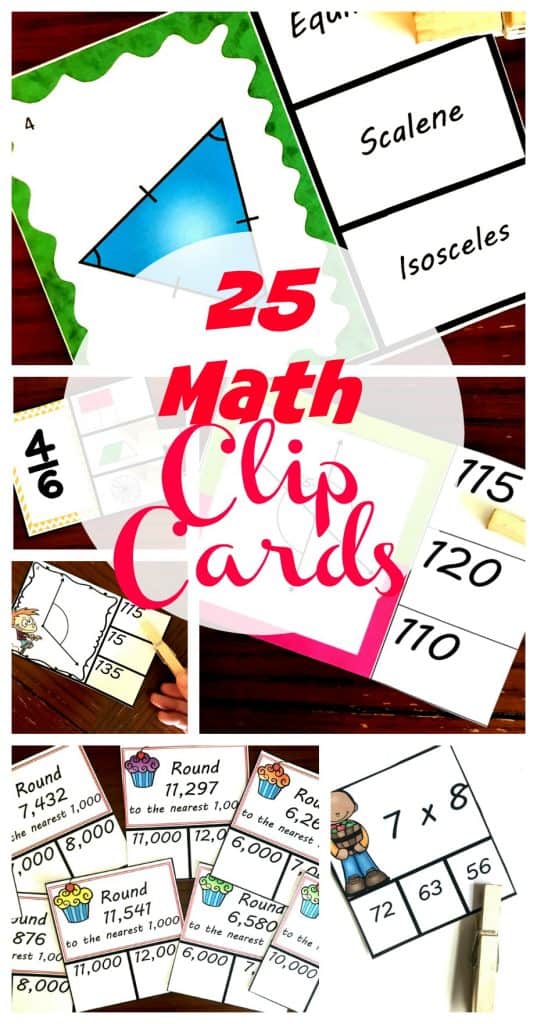 19 Free Clip Card Printable Activities | Math | K-5 | Shapes | Addition