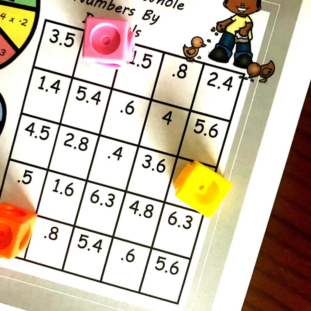 FREE No-Prep Game For Multiplying Decimals and Whole Numbers