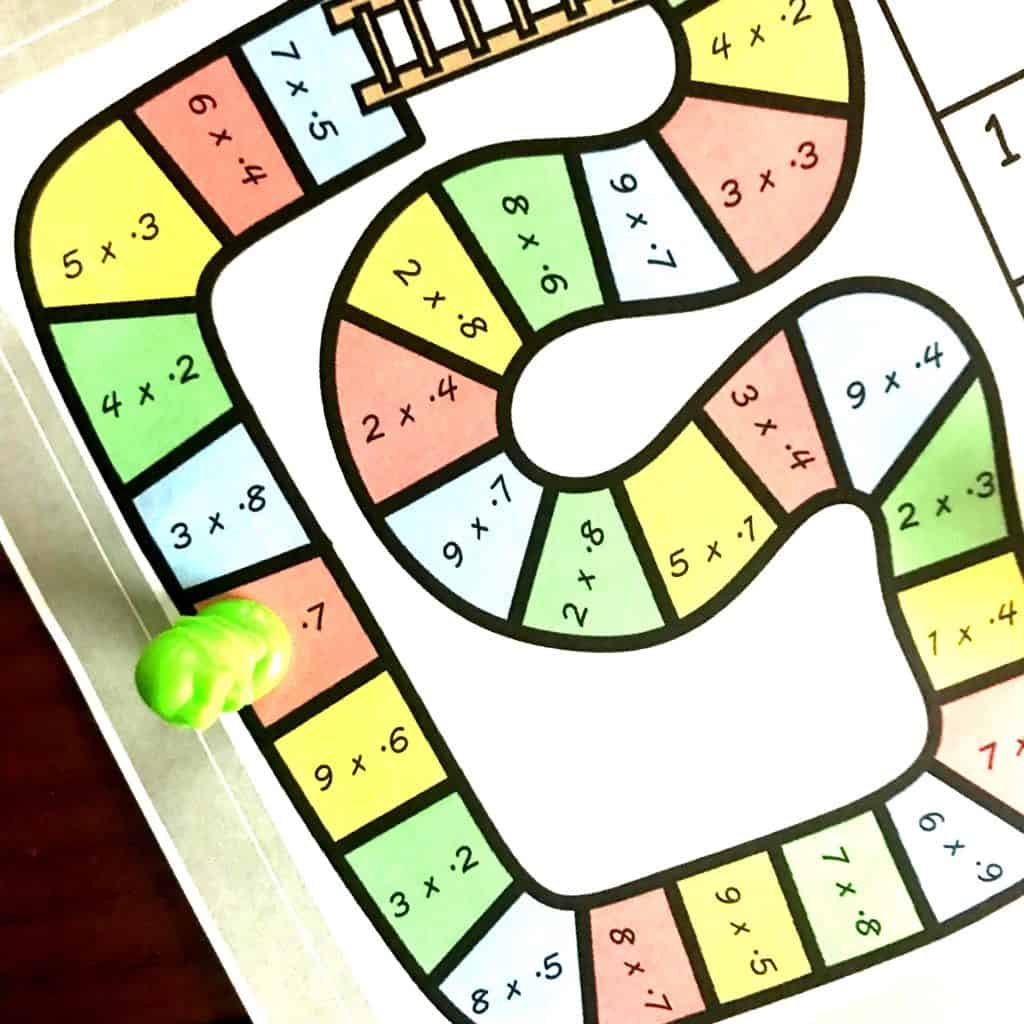 FREE No Prep Game For Multiplying Decimals And Whole Numbers FREE No Prep Game For Multiplying Decimals And Whole Numbers