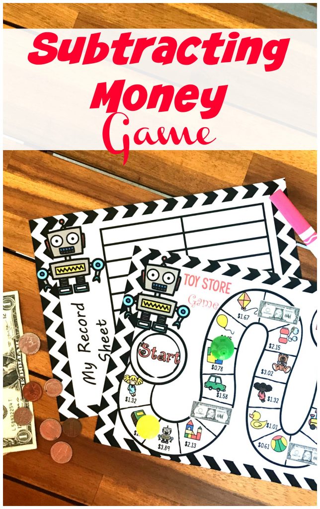 A FREE No-Prep Game for Subtracting With Money