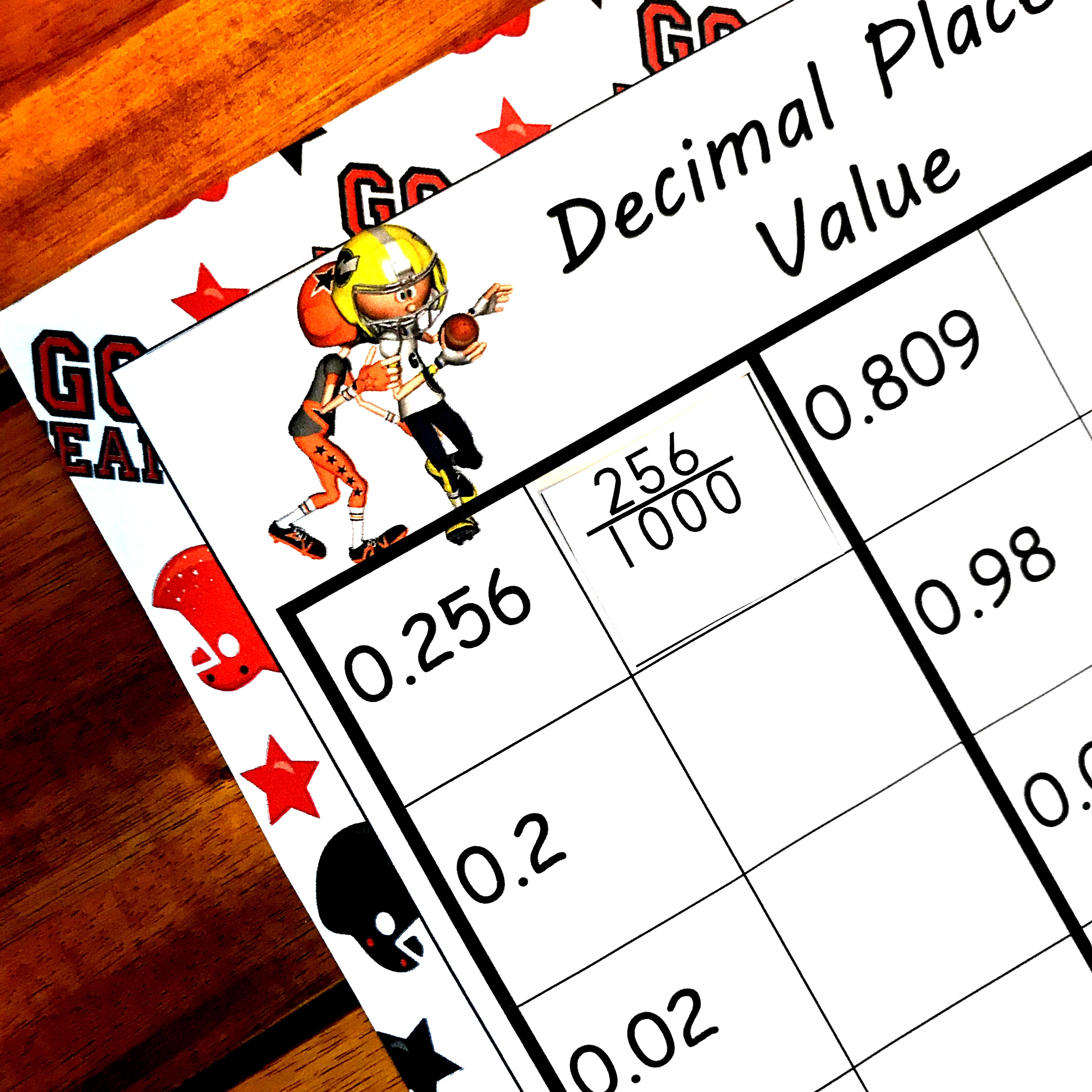 Free Cut And Paste Decimal Place Value Worksheets Expanded Form 