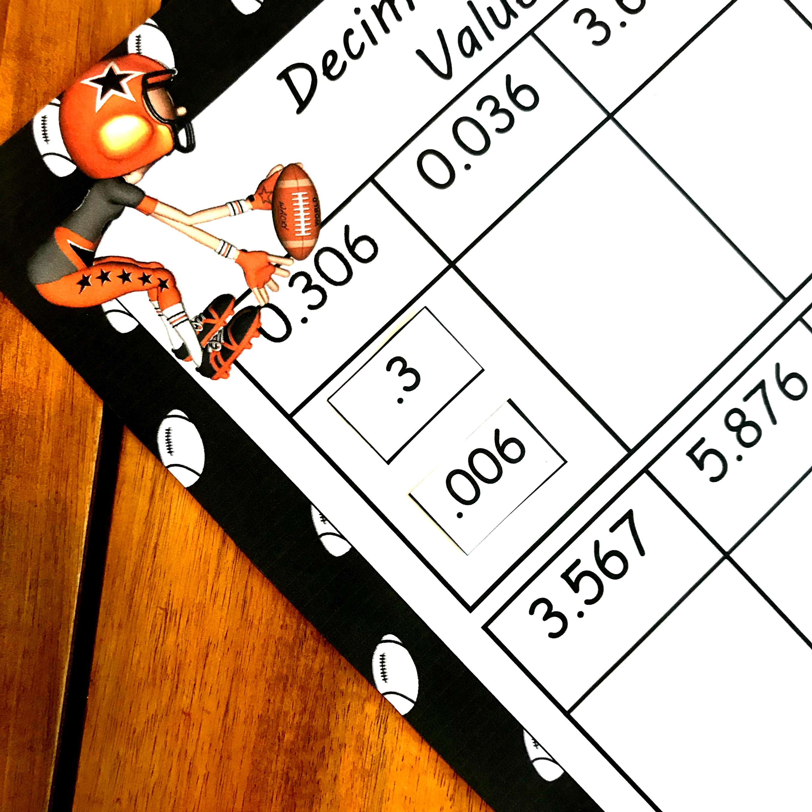 Free Cut And Paste Decimal Place Value Worksheets Expanded Form 