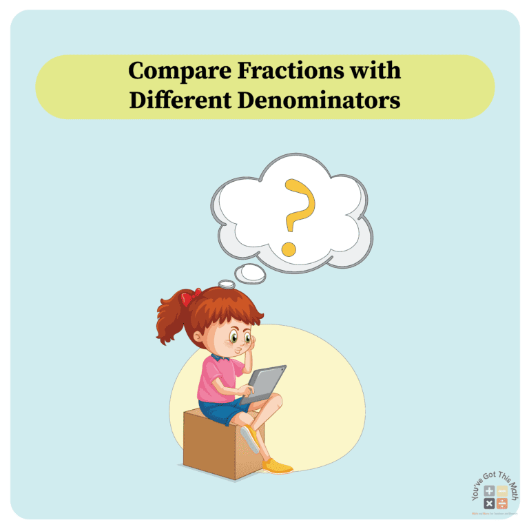 Comparing Fractions with Different Denominators | Free Printable