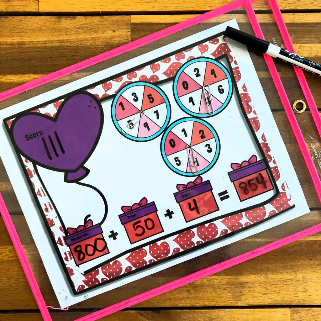 FREE, No-prep Expanded From Game with a Valentine's Day Theme