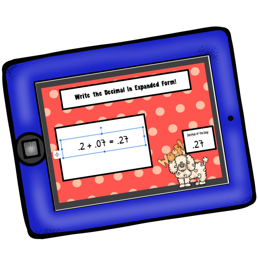 Decimal of The Day - A FREE printable to Review Decimals Daily