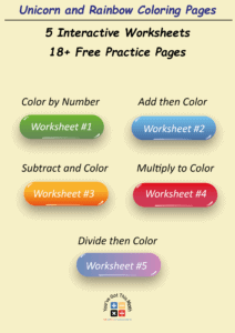 Grab Your Free Unicorn and Rainbow Coloring Pages | 20 Pages