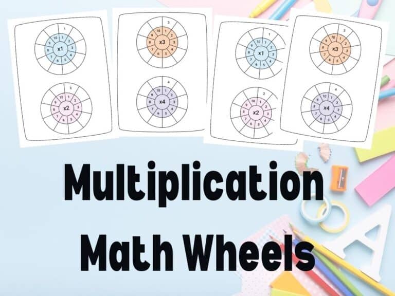 Multiplication Wheel Printable | Free PDF | 1-20
